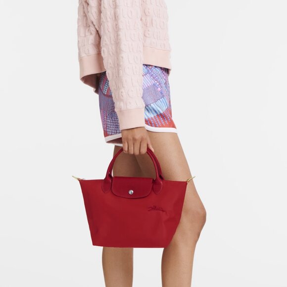 Longchamp | Bags | Longchamp All Red Le Pliage Small Handbag Nwot ...